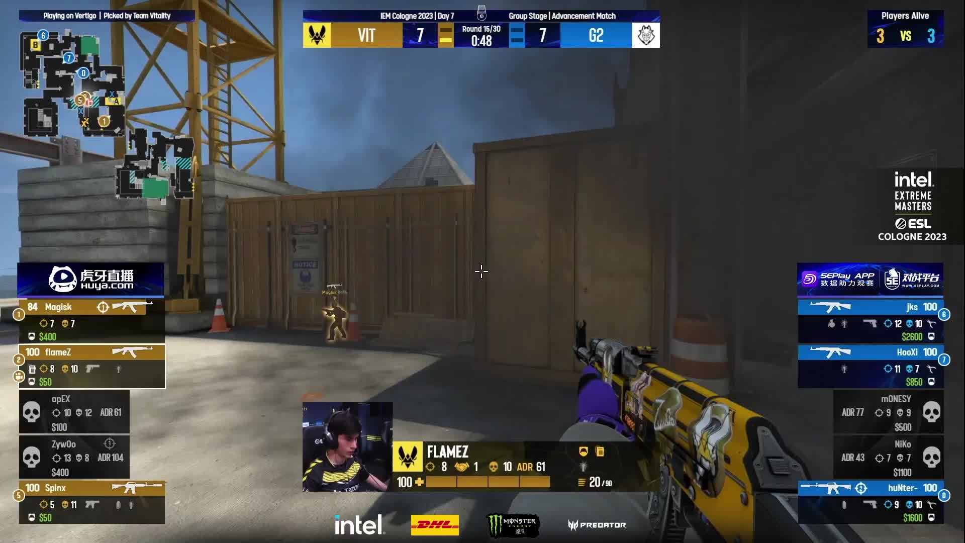 8.2 ESLCSGO频道直播名场面_虎牙直播_huya