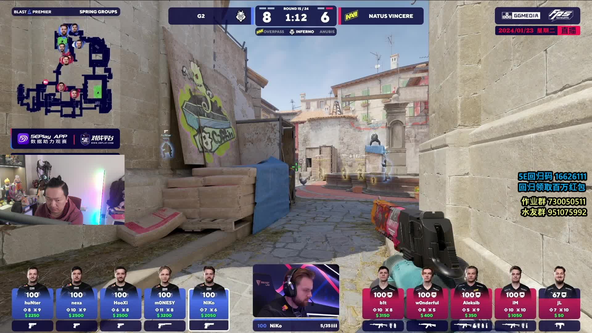 福学 G2 vs NAVI_虎牙直播_huya