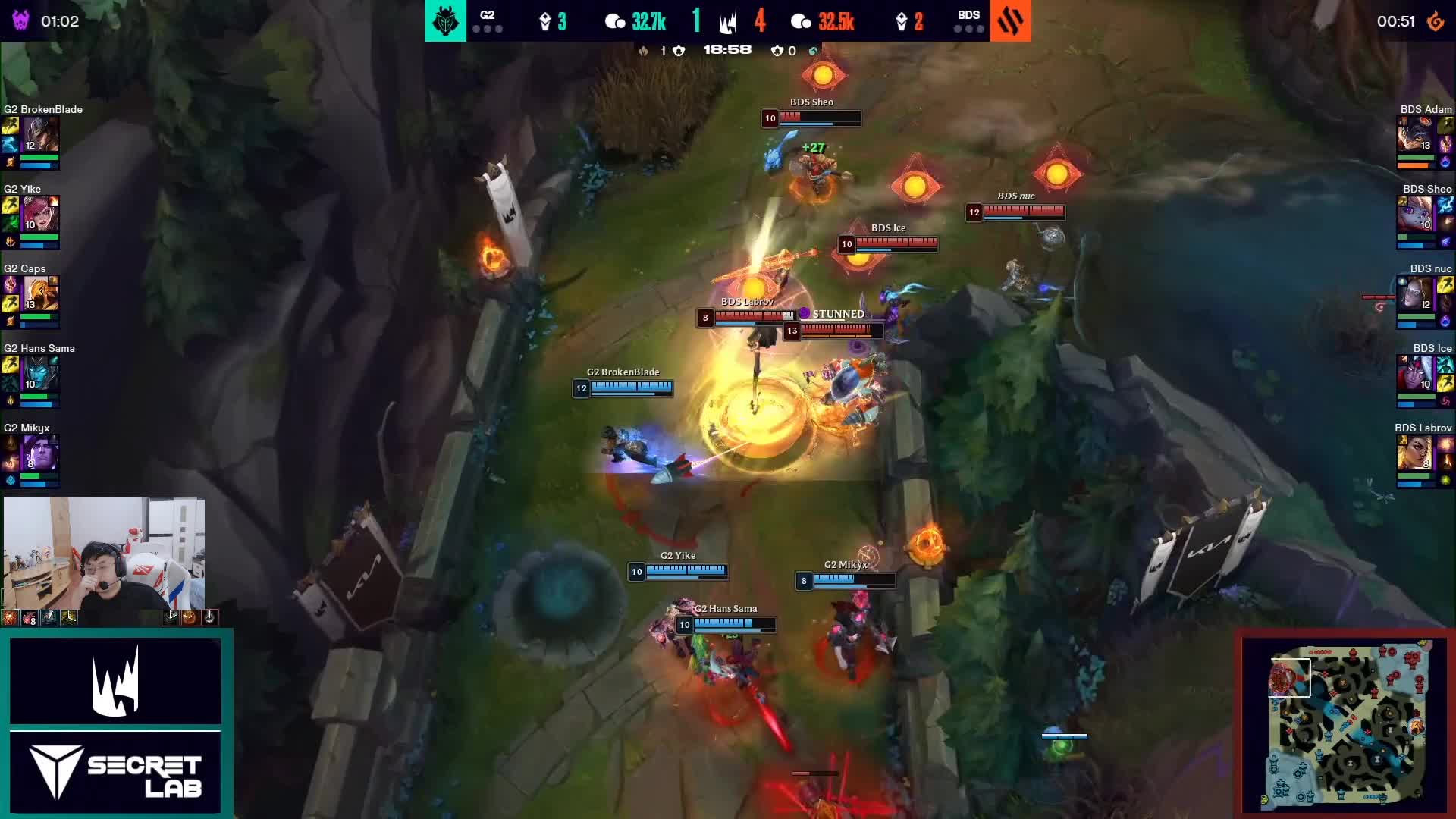 lec季后赛 G2 vs 神王_虎牙直播_huya