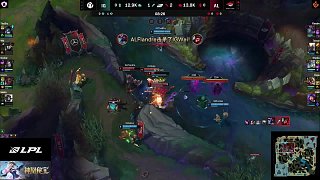 iG团战溃败，AL打出2换4_虎牙直播_huya